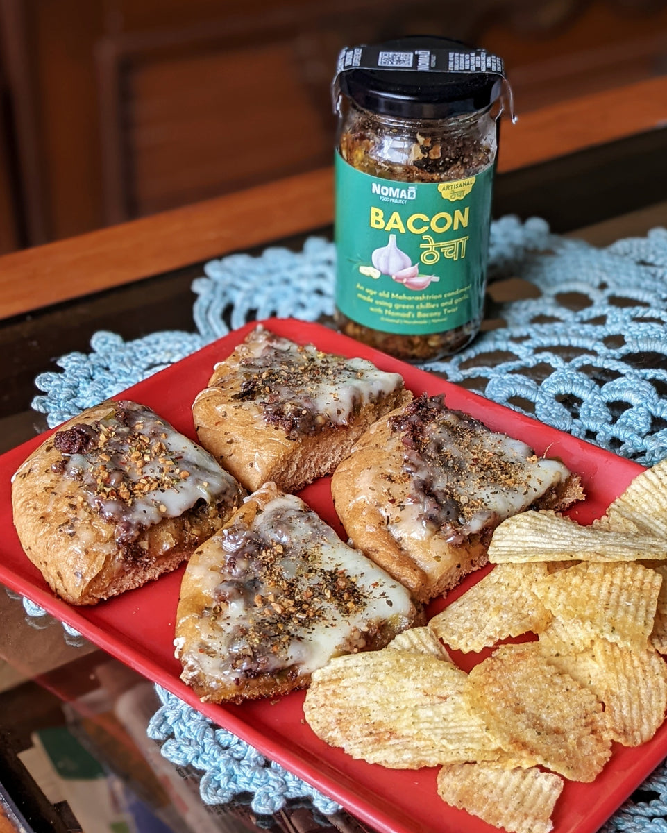 Bacon Thecha Cheese Kulcha – nomadfoodproject