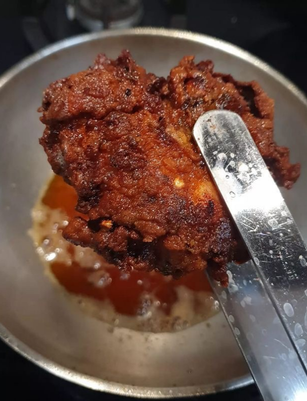 BBFC (Buttermilk Bacon Fried Chicken) with Bacon Thecha – nomadfoodproject